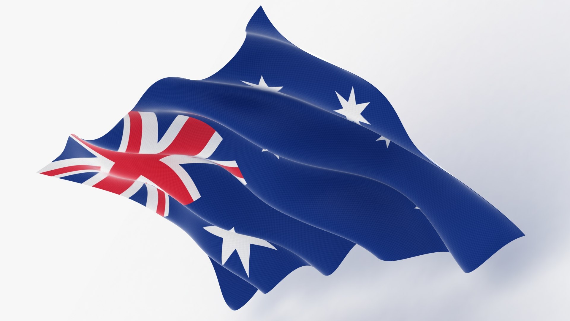 3D model realistic australia flag - TurboSquid 1613003