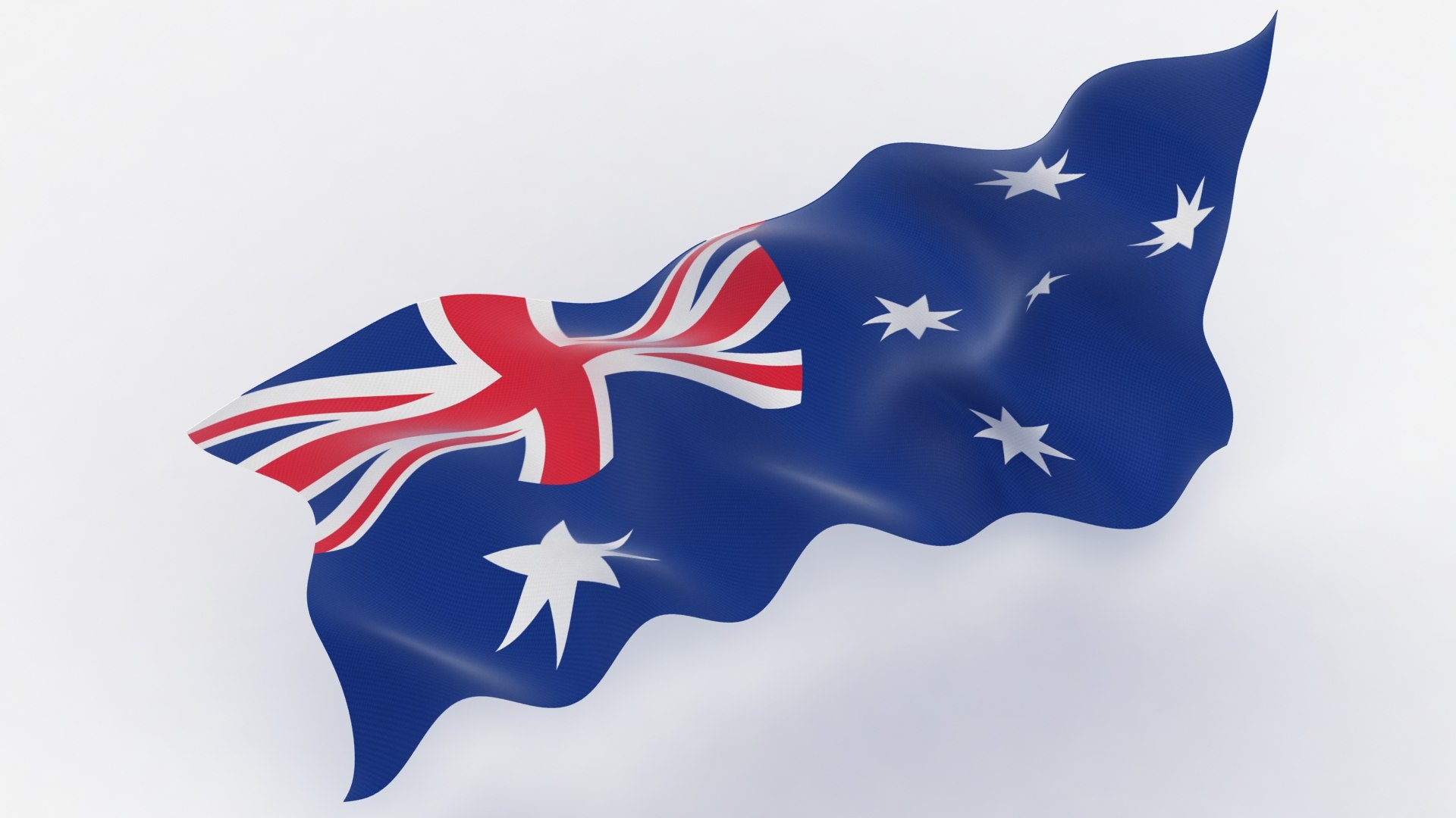3D model realistic australia flag - TurboSquid 1613003