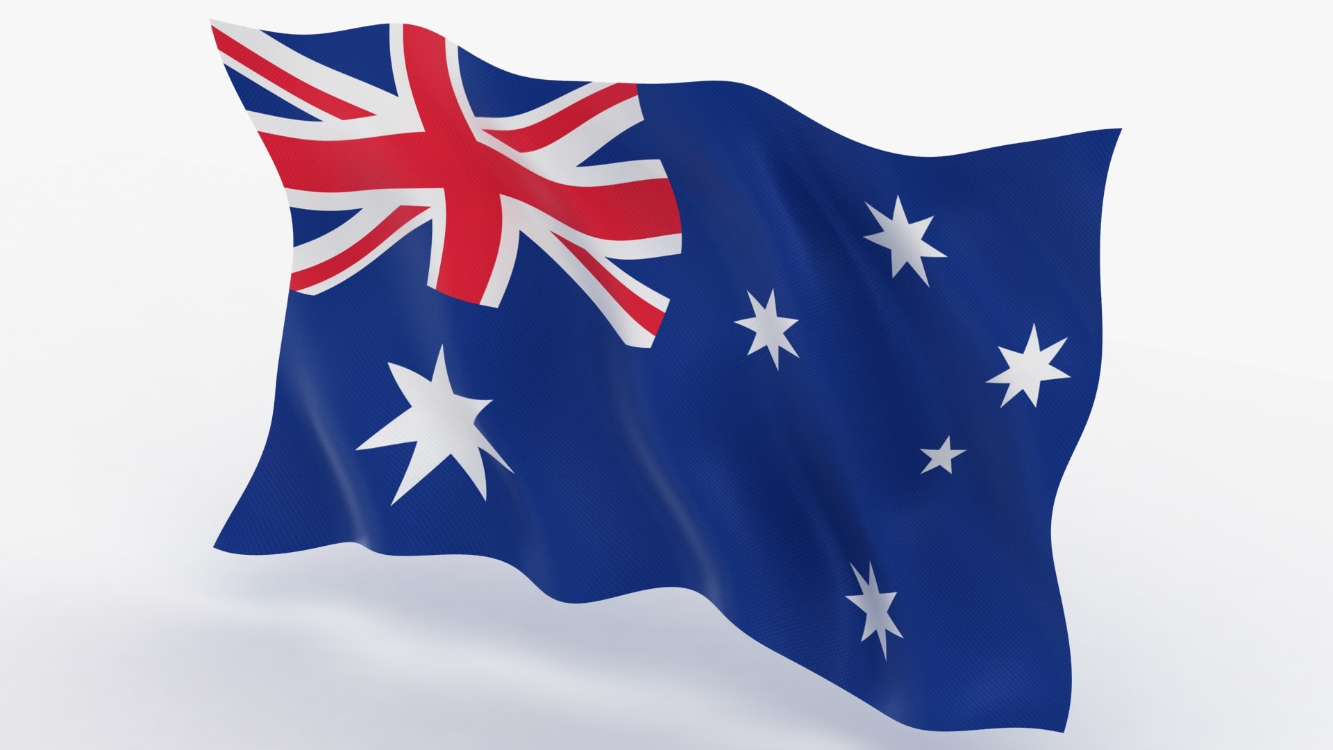 3D model realistic australia flag - TurboSquid 1613003