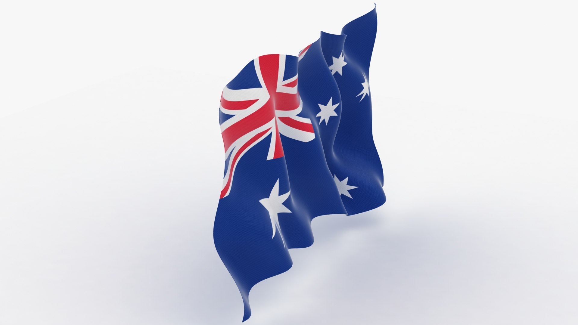 3D model realistic australia flag - TurboSquid 1613003