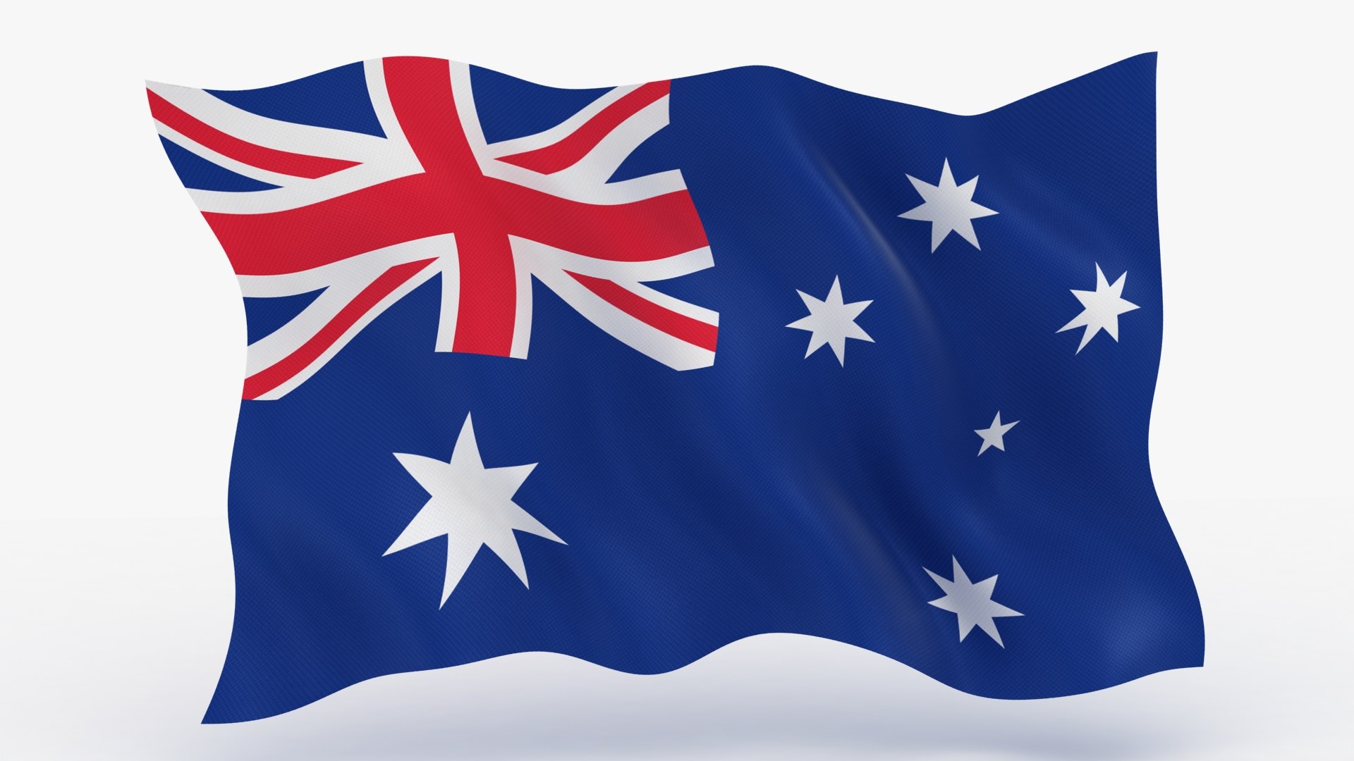 3D model realistic australia flag - TurboSquid 1613003