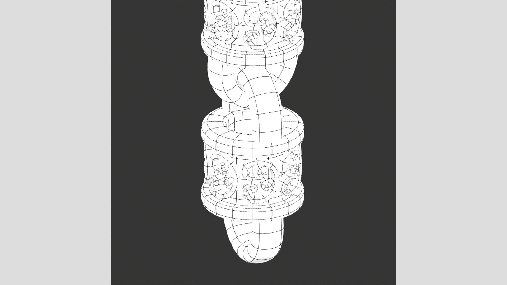 Rhodium Plating Gold Chain 3D model - TurboSquid 1777981
