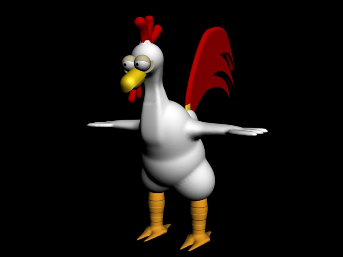 3d 3ds chicken toon