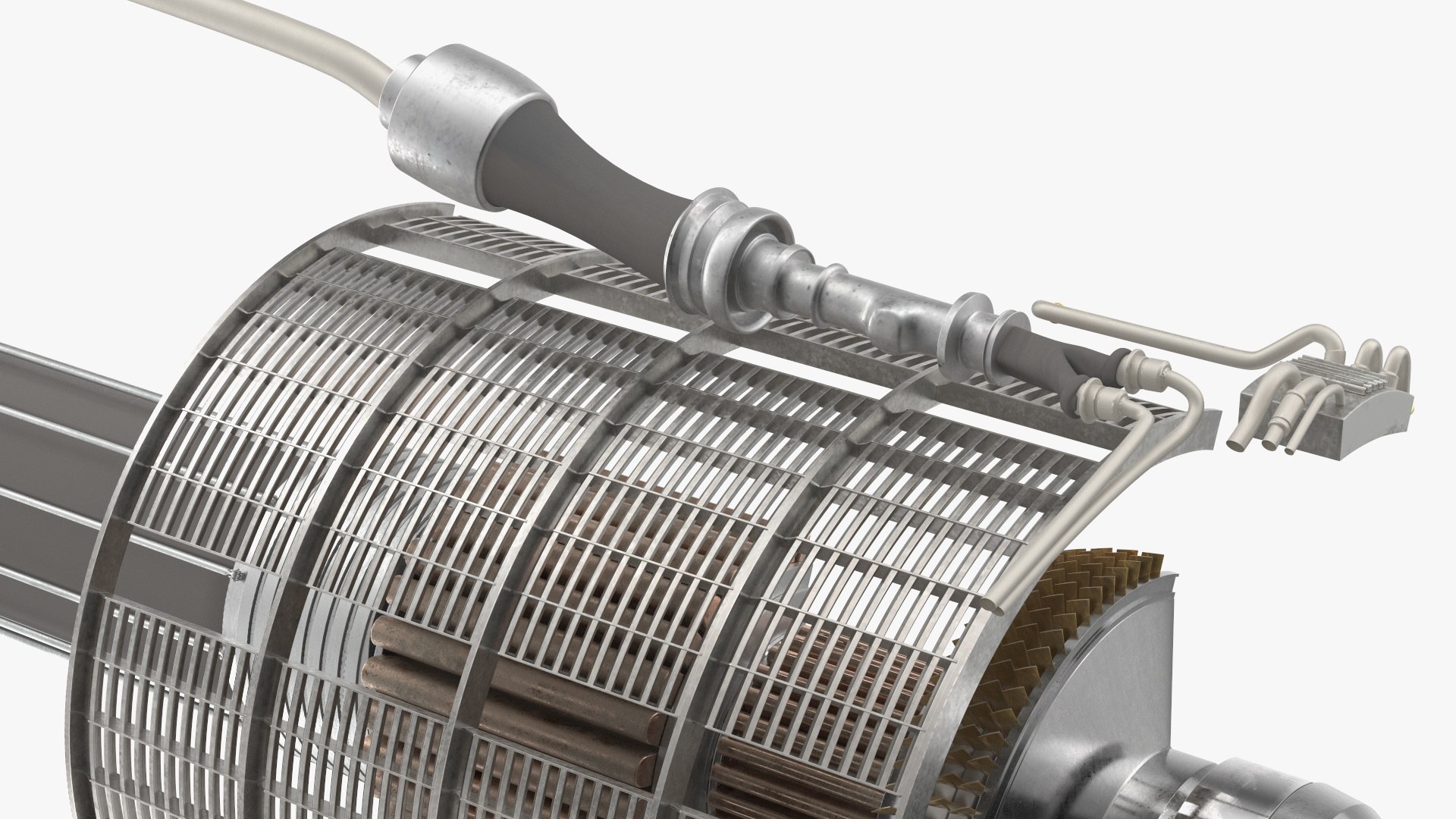 Jet Engine In Section Cut Model - TurboSquid 2381124