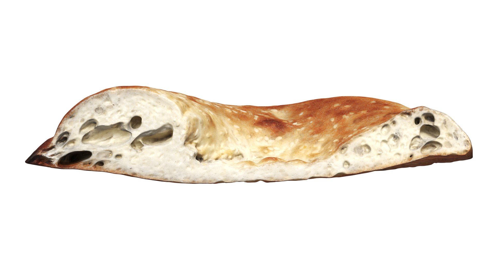 3D Traditional Bread Non Half Cut - TurboSquid 2339315