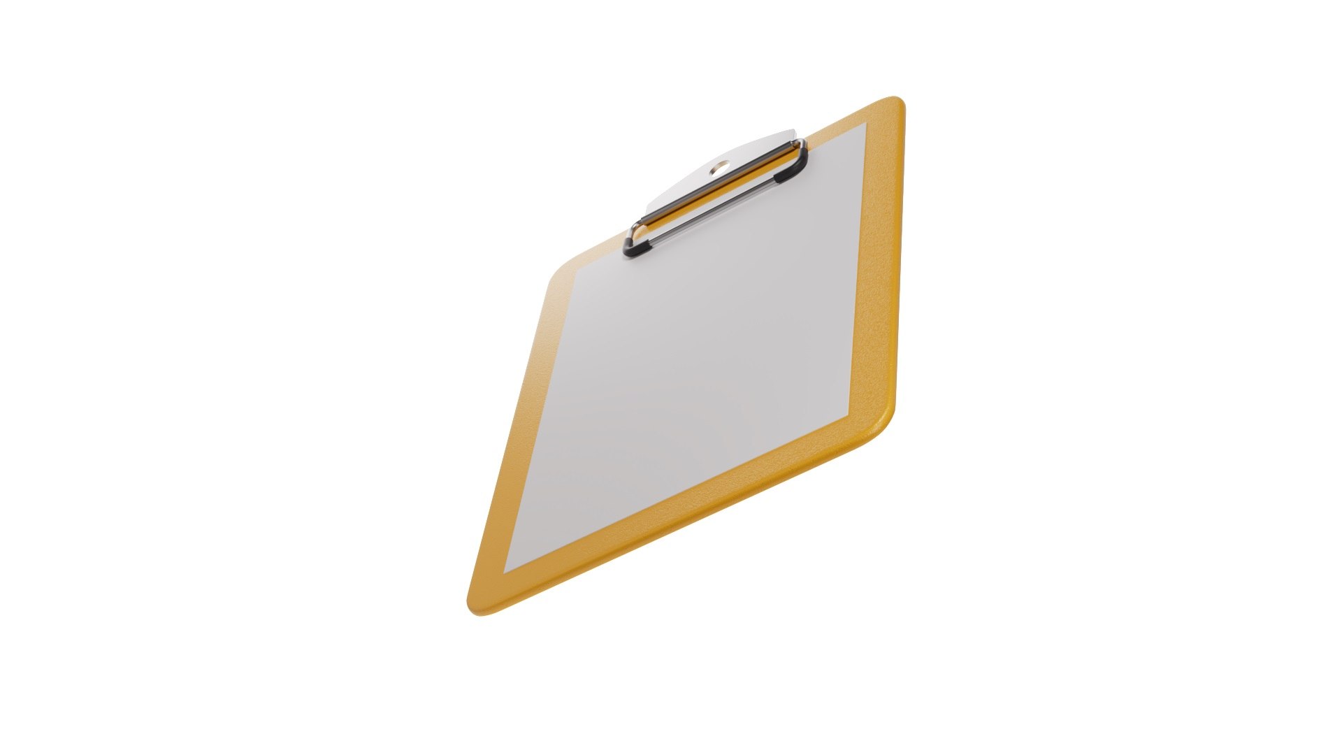 Stylized Clipboard With A4 Paper 3D Model - TurboSquid 2038218