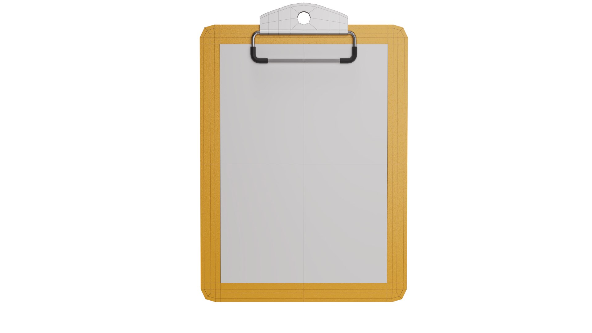 Stylized Clipboard With A4 Paper 3D Model - TurboSquid 2038218