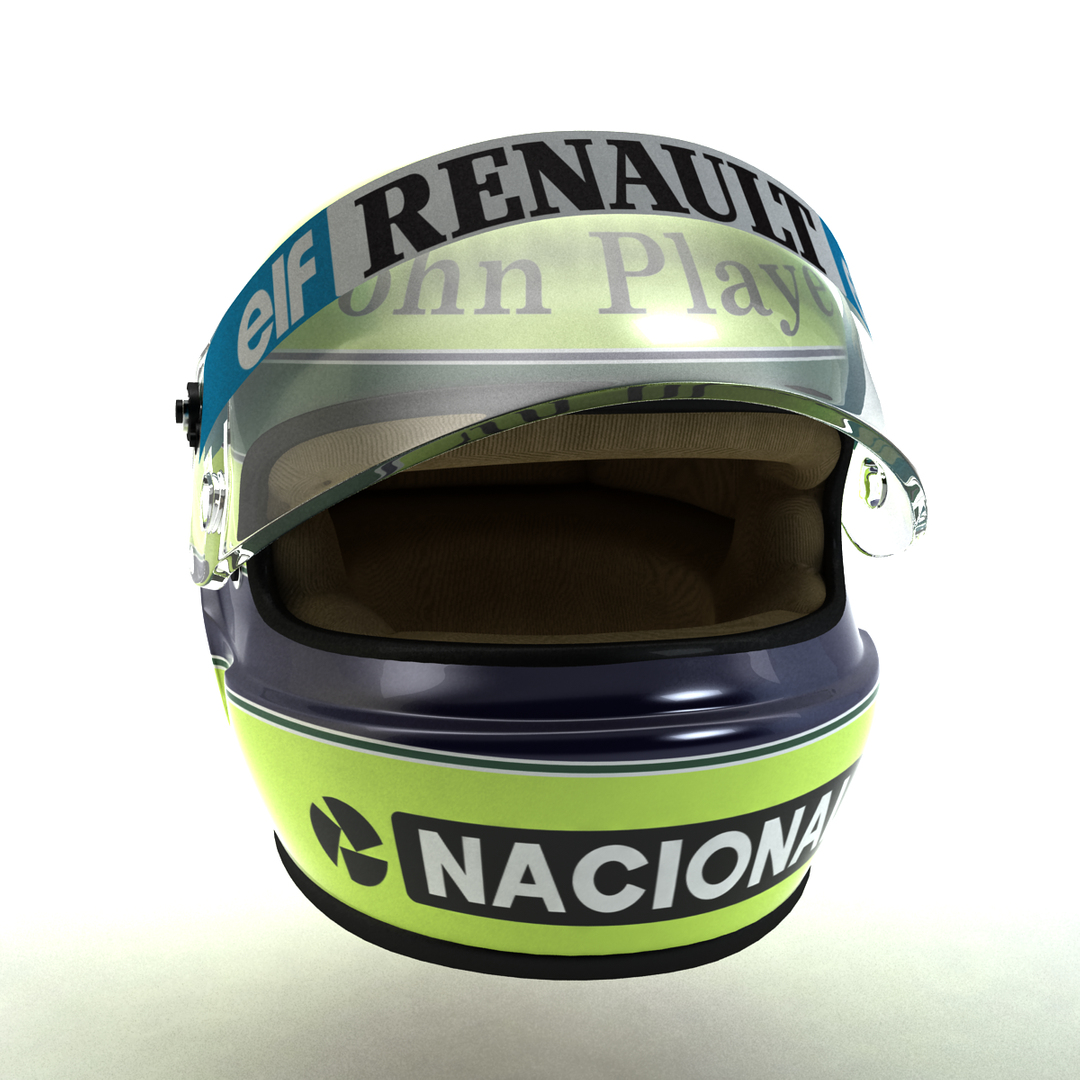 Ayrton Senna Helmet 1985 3d Model