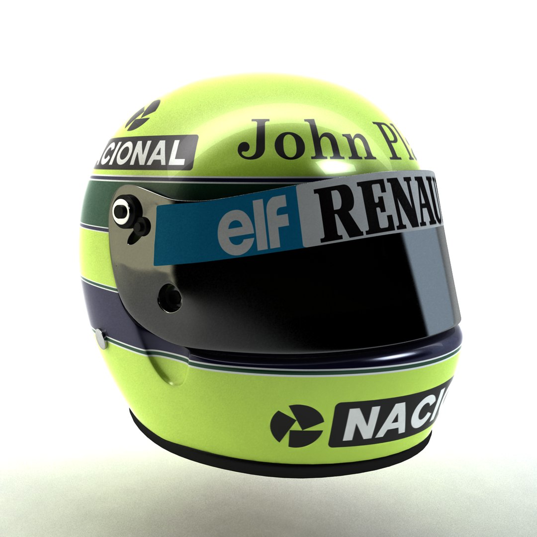 Ayrton Senna Helmet 1985 3d Model