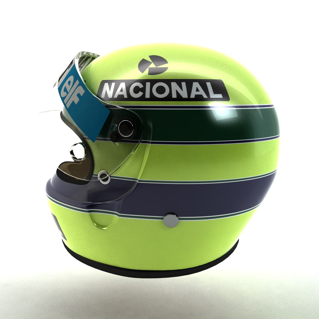 Ayrton Senna Helmet 1985 3d Model