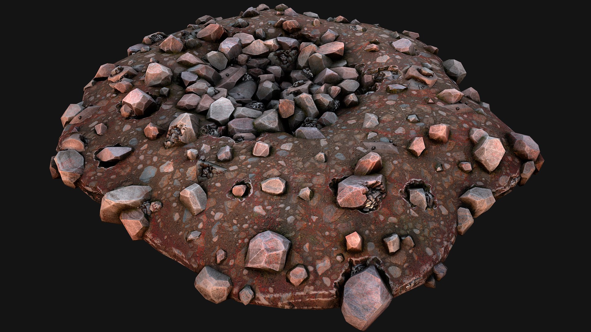 3D Iron Ore Stone Deposits For Mine Environment Model - TurboSquid 2348617