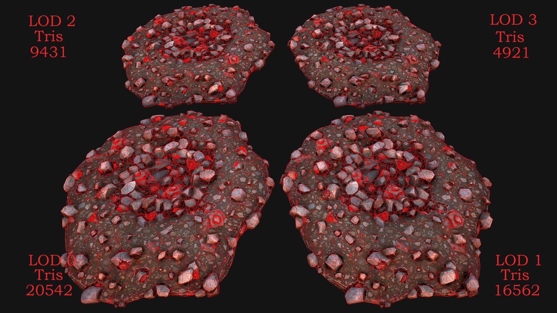 3D Iron Ore Stone Deposits For Mine Environment Model - TurboSquid 2348617