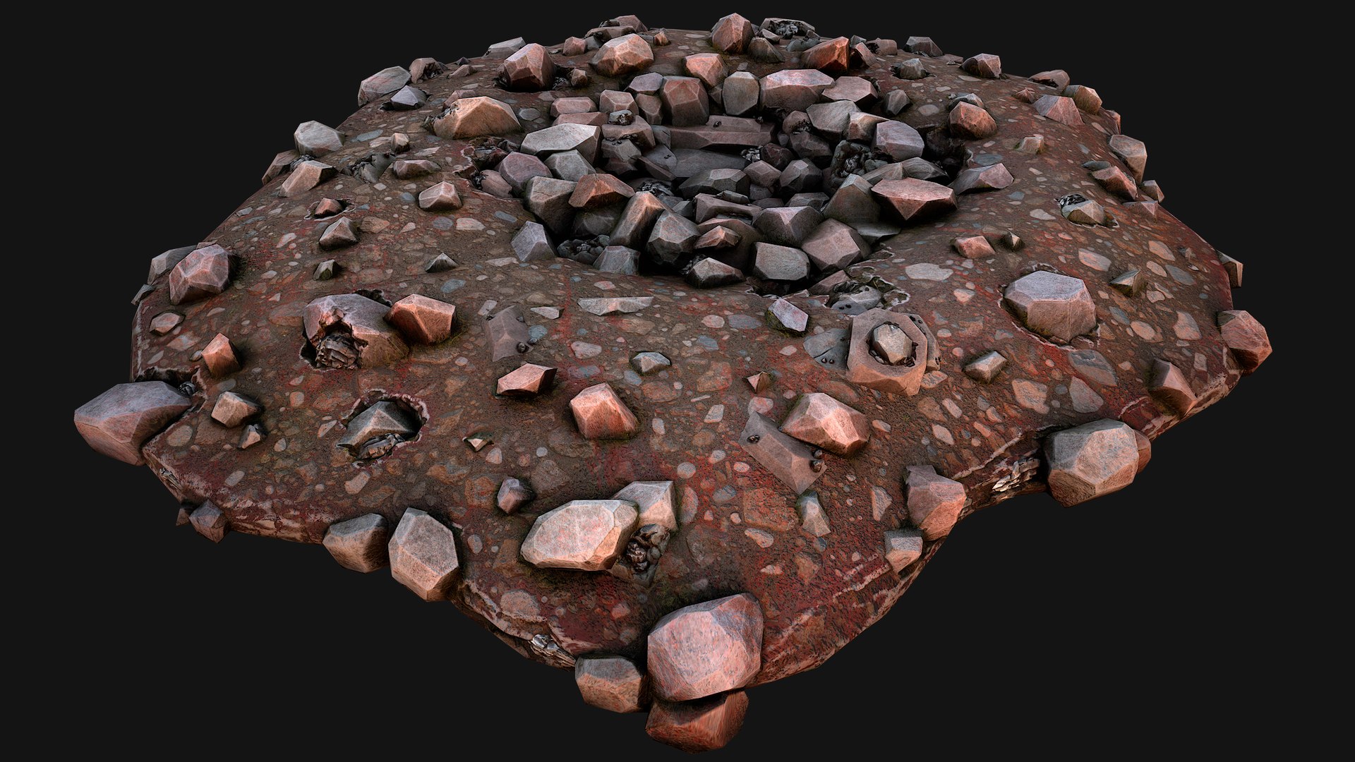 3D Iron Ore Stone Deposits For Mine Environment Model - TurboSquid 2348617