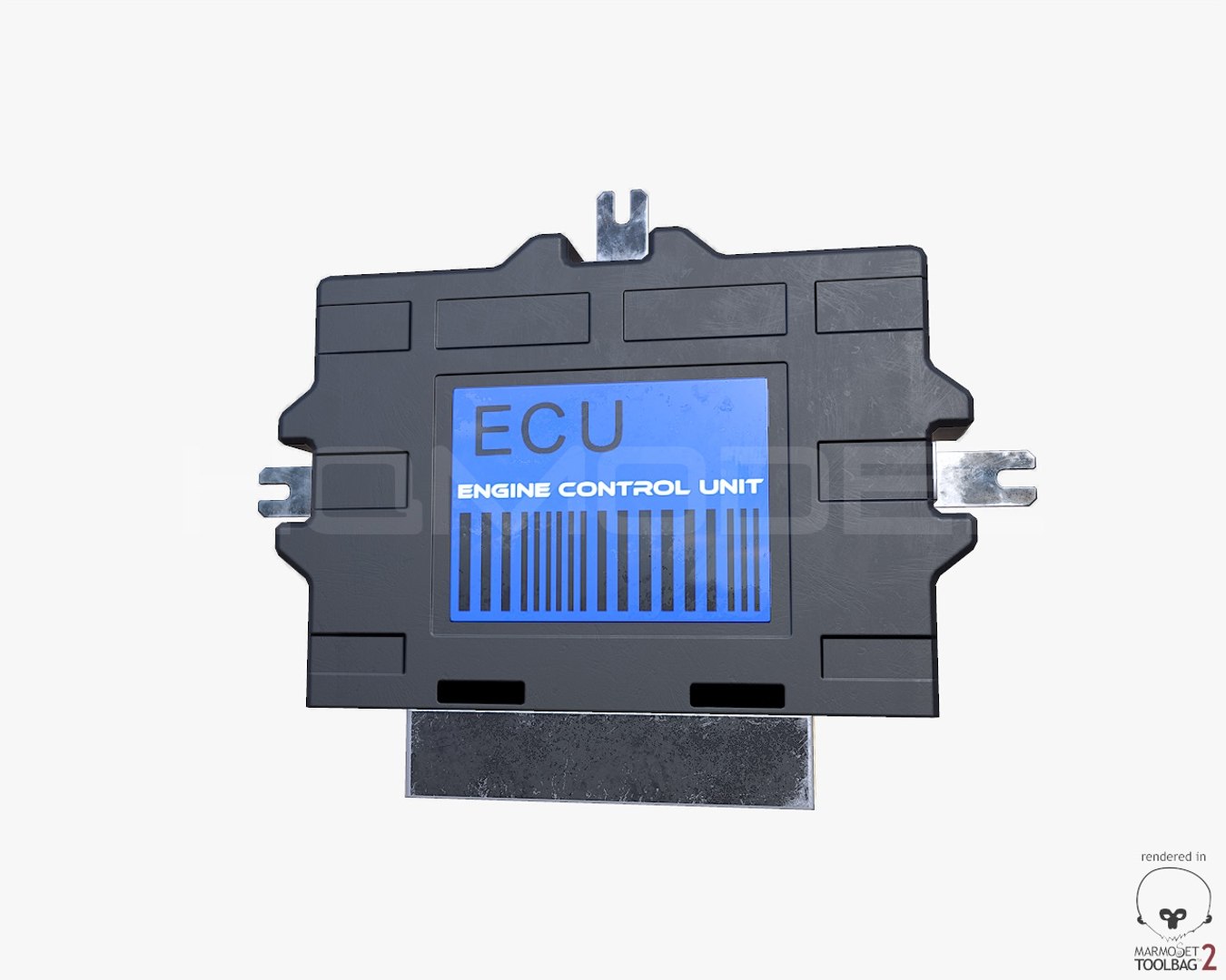 Ecu Engine Control Unit 3d Obj