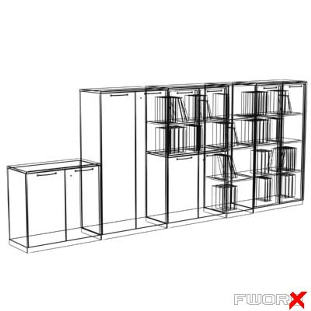 cabinet office 3d model
