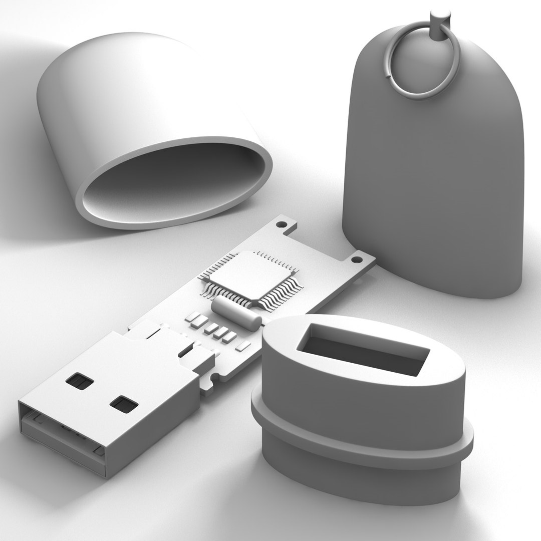3d Model Of Usb Memory Stick