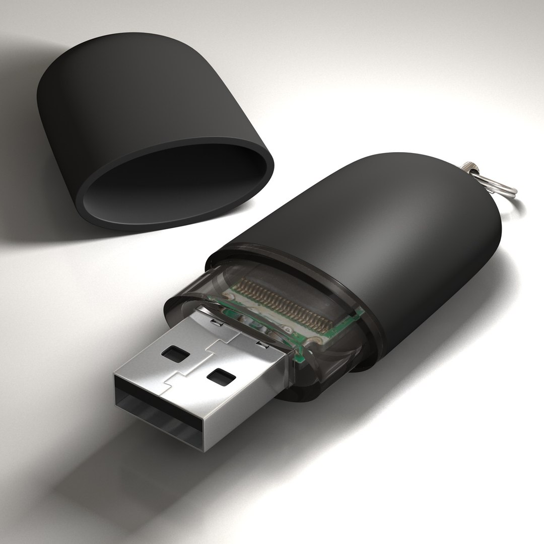 3d Model Of Usb Memory Stick