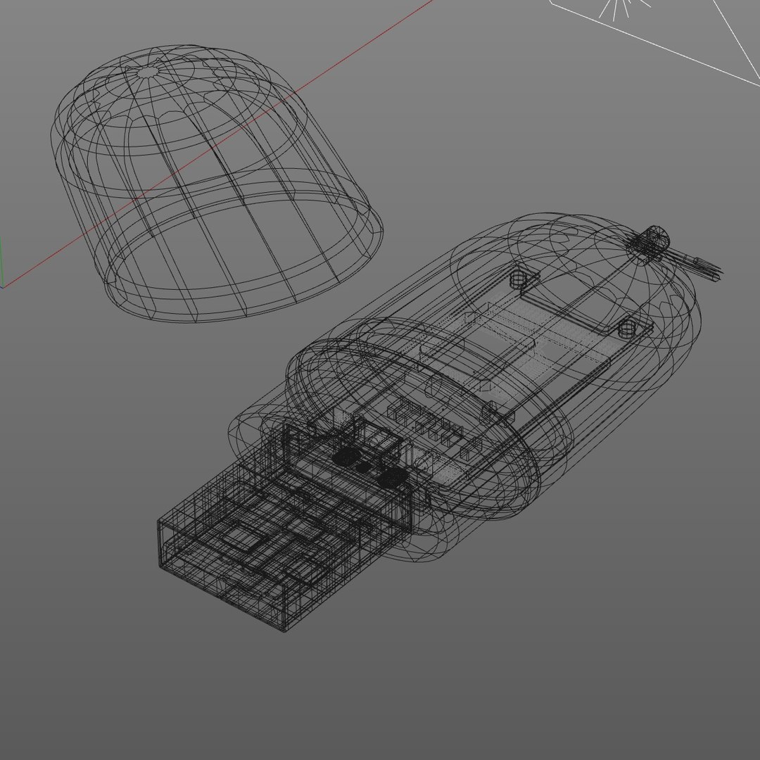 3d Model Of Usb Memory Stick