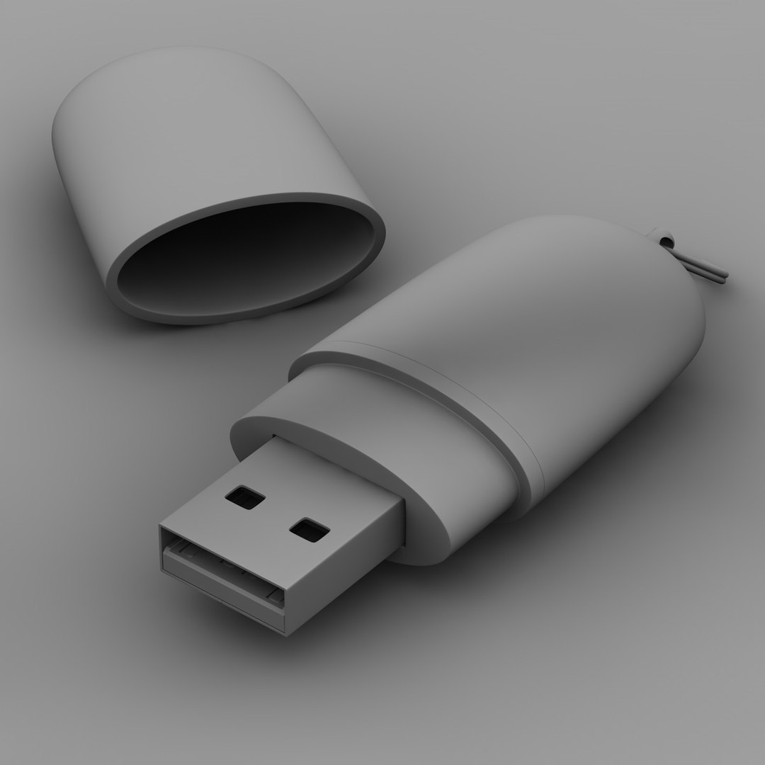 3d Model Of Usb Memory Stick