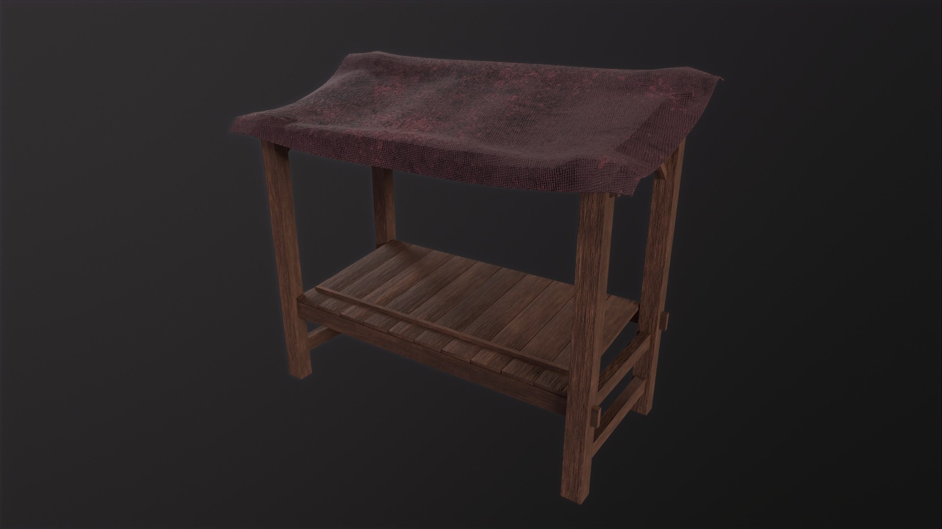 Merchant Stall 3D Model - TurboSquid 2113036