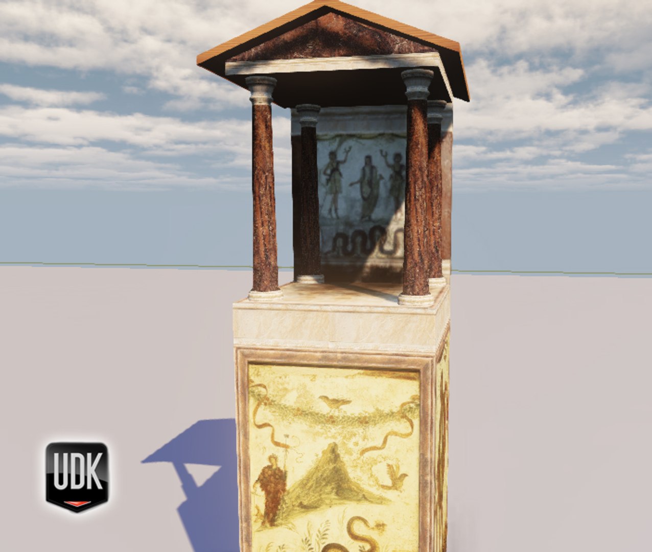 Lararium Roman Rome 3d Model