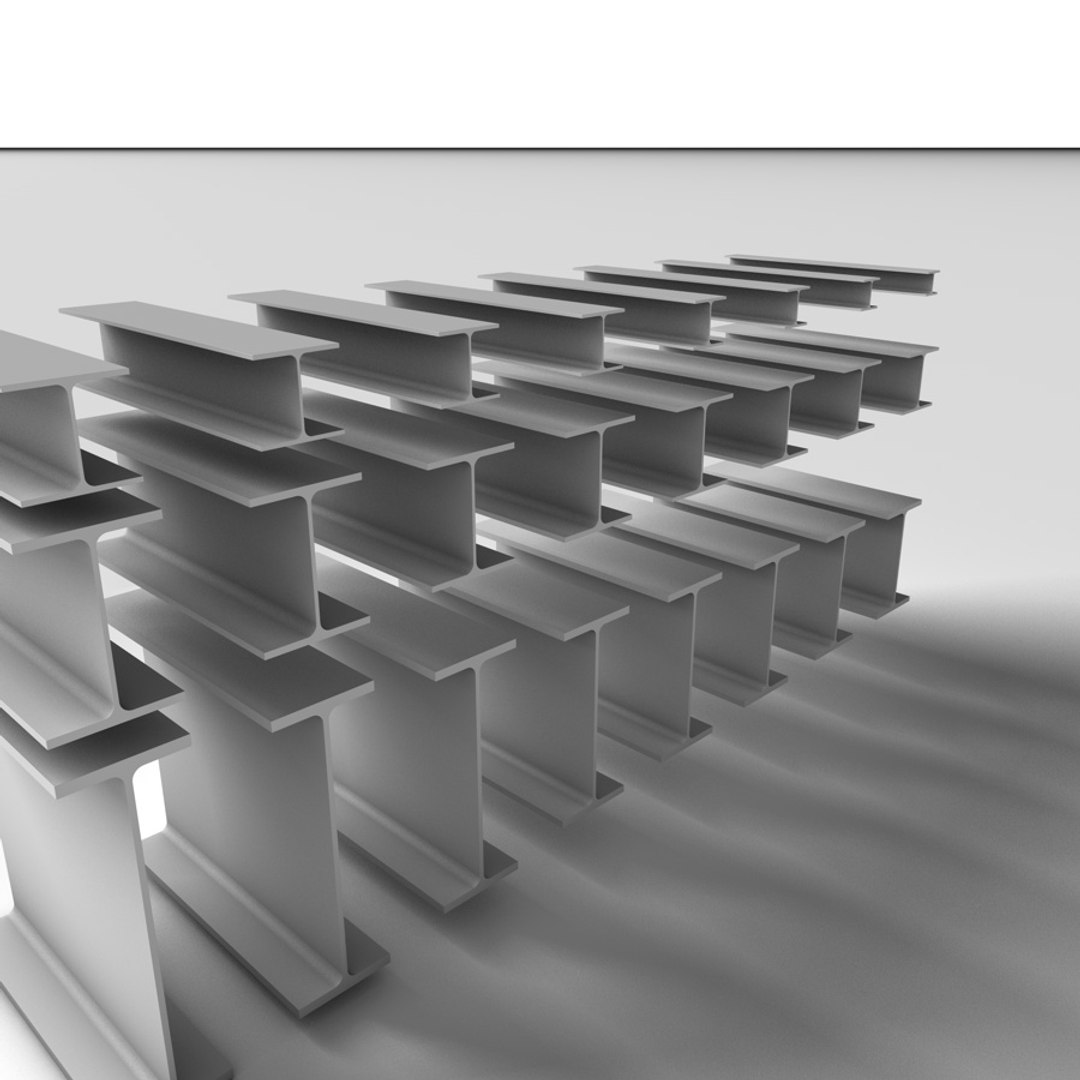 Metal Beams H E 3d Model