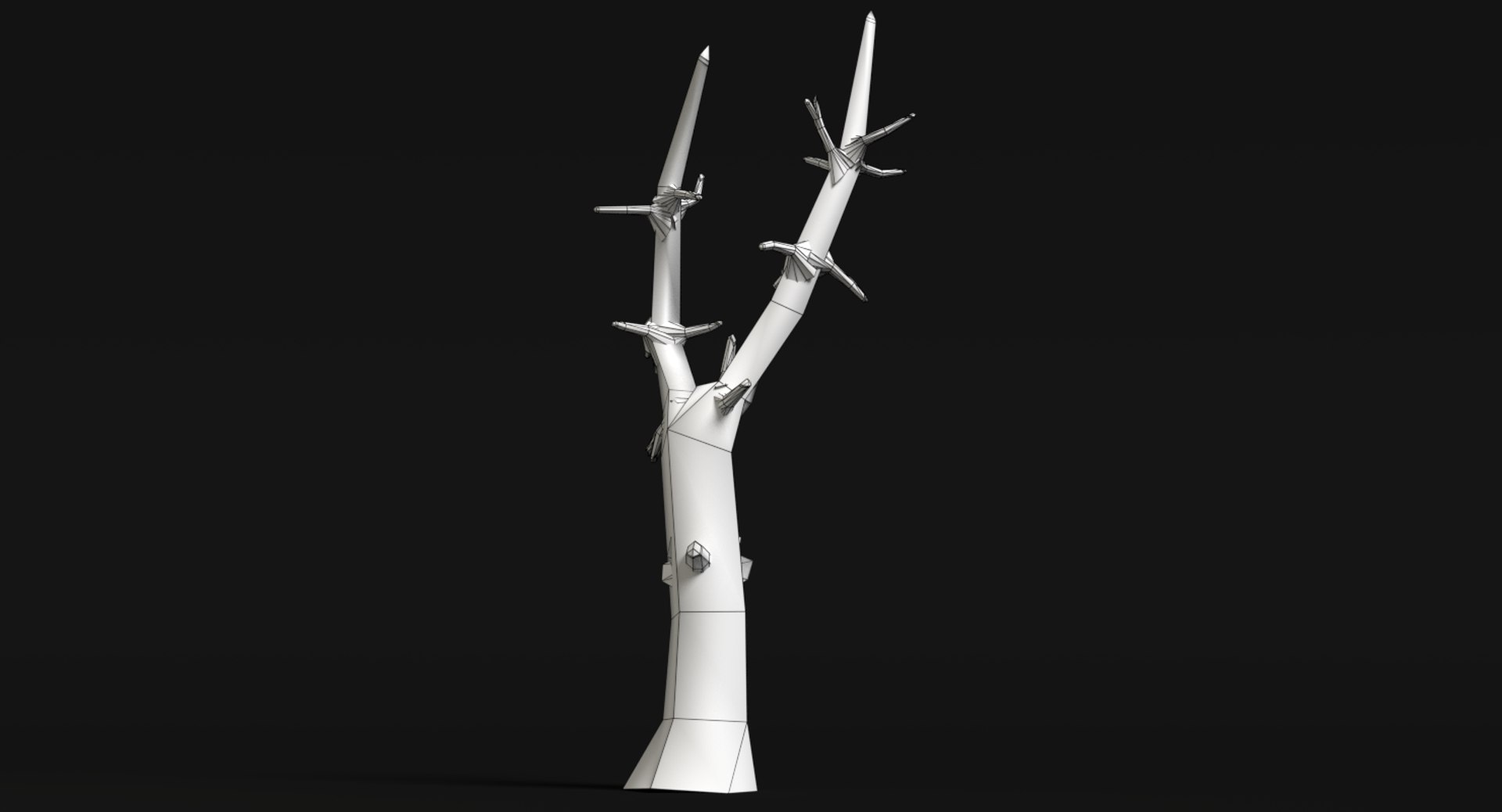 Dead Pine Tree 3d Obj