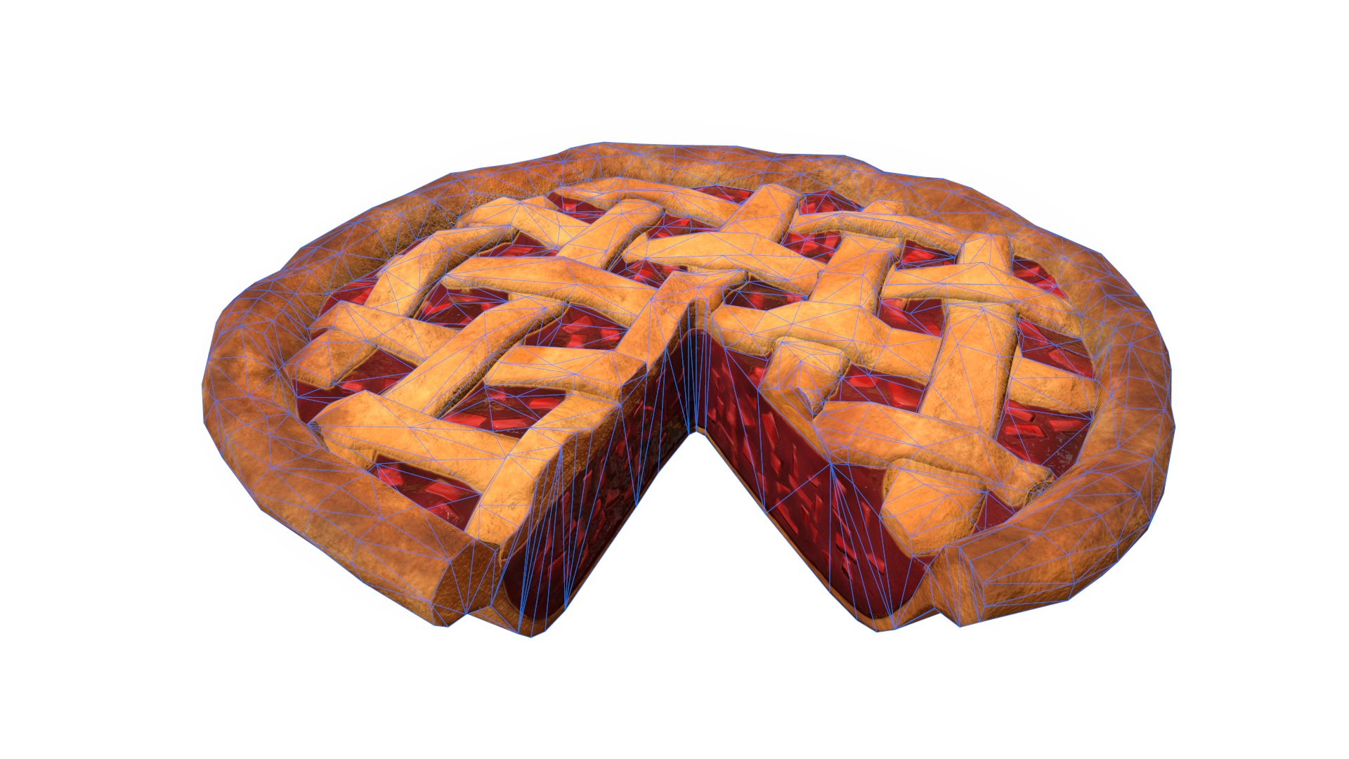 RhubarbPieChart 3D Model - TurboSquid 2084167