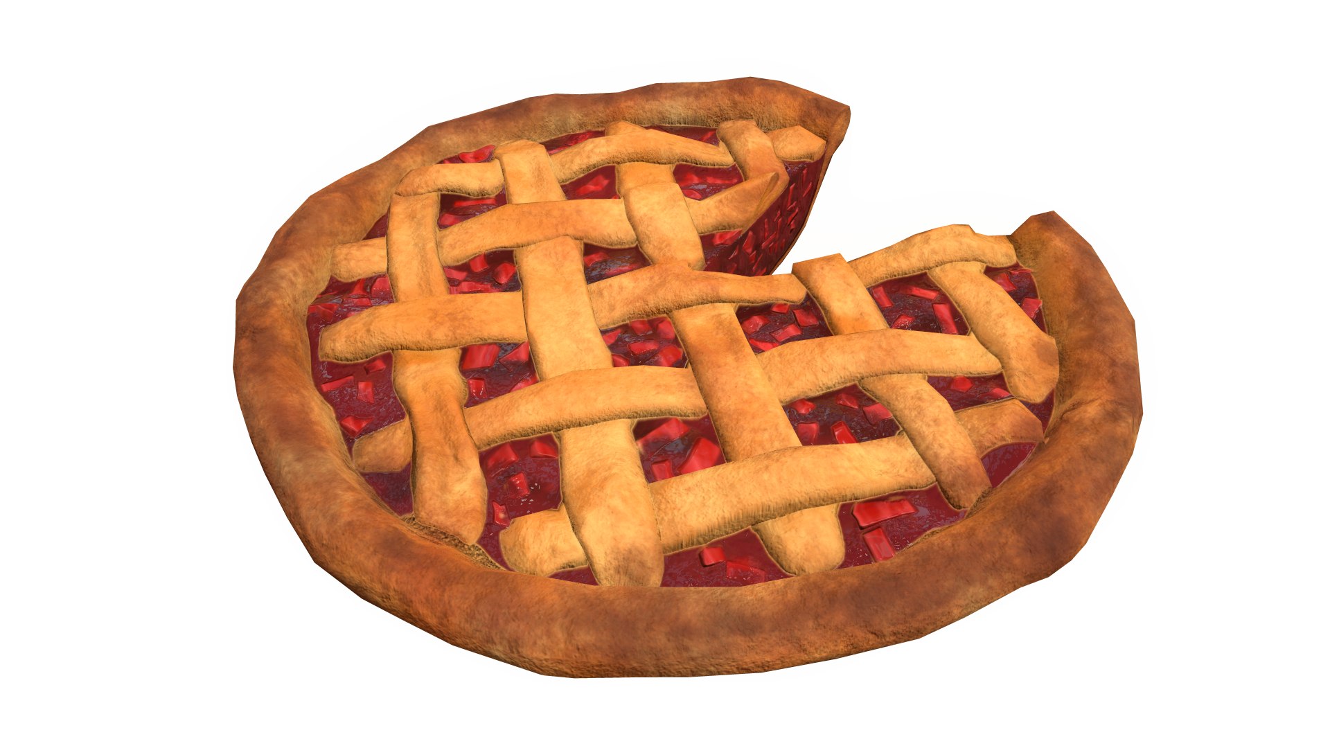 RhubarbPieChart 3D Model - TurboSquid 2084167