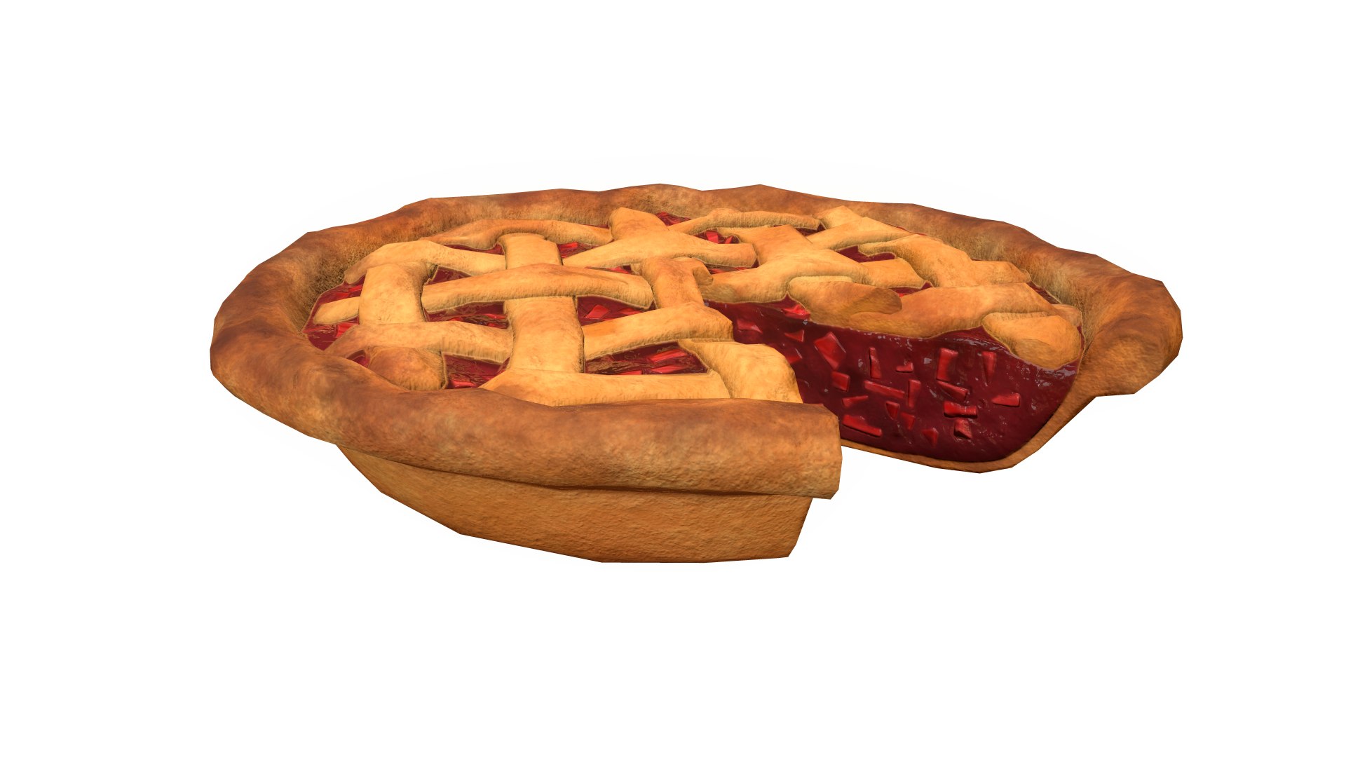 RhubarbPieChart 3D Model - TurboSquid 2084167