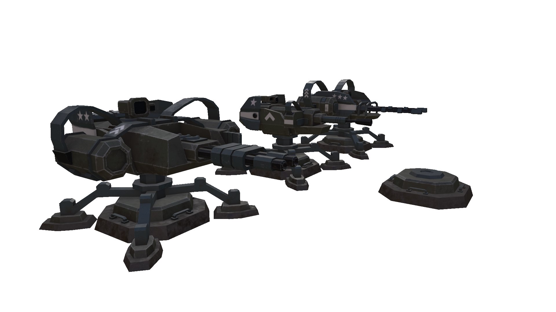 3D Tower Defense Turrets Pack - TurboSquid 1802117