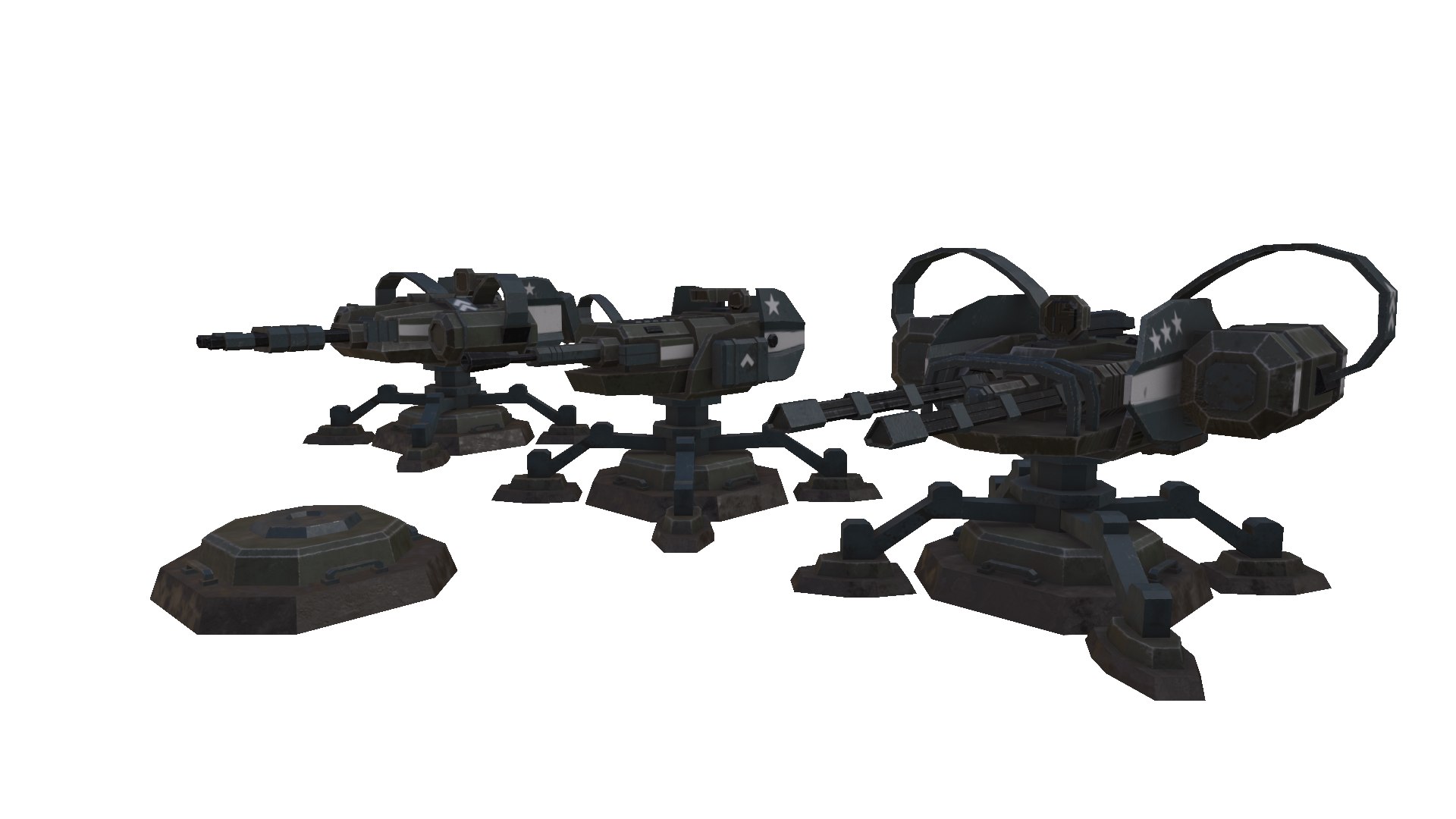 3D Tower Defense Turrets Pack - TurboSquid 1802117