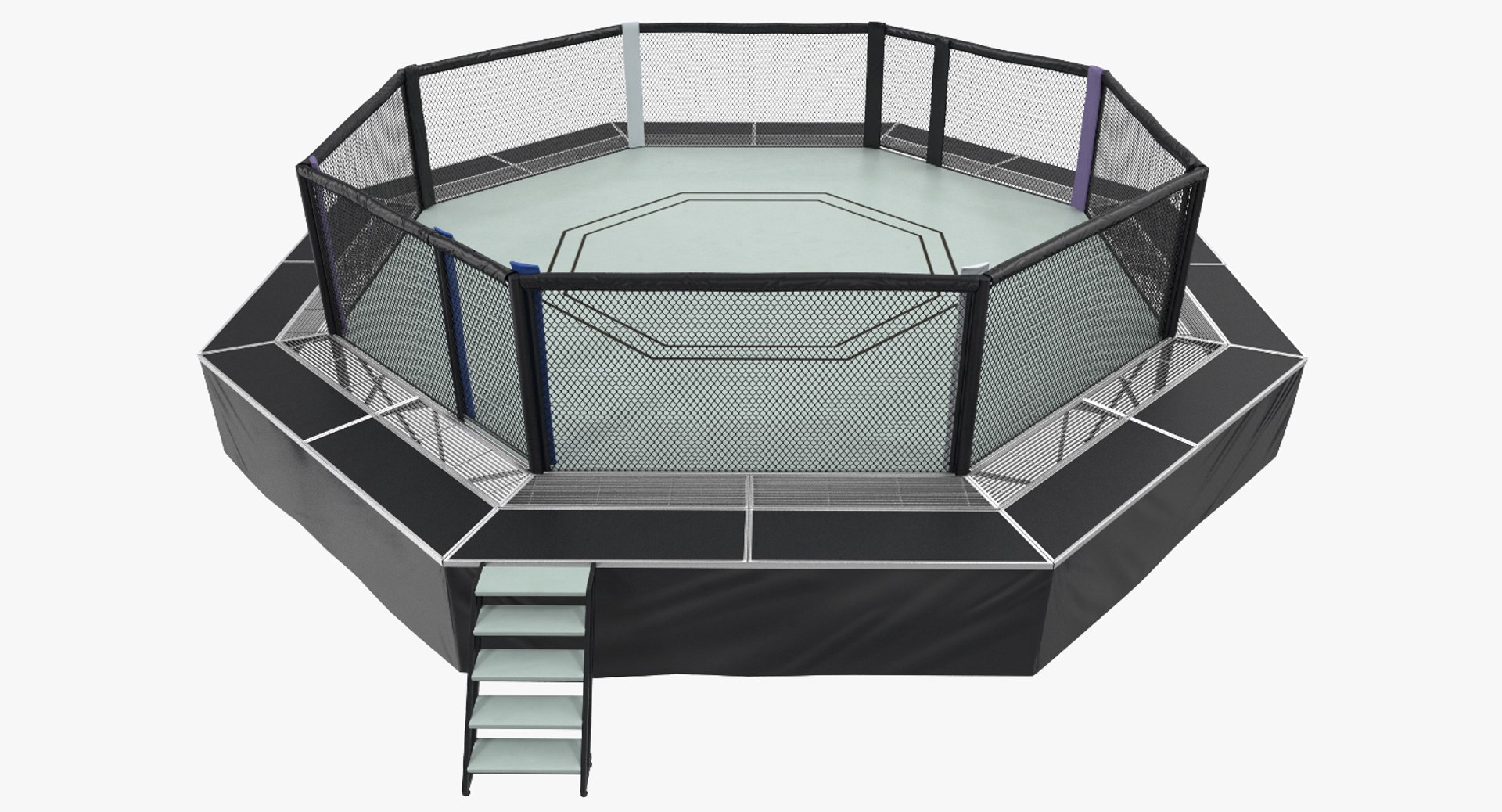 Fighting octagon arena 3D model - TurboSquid 1255545