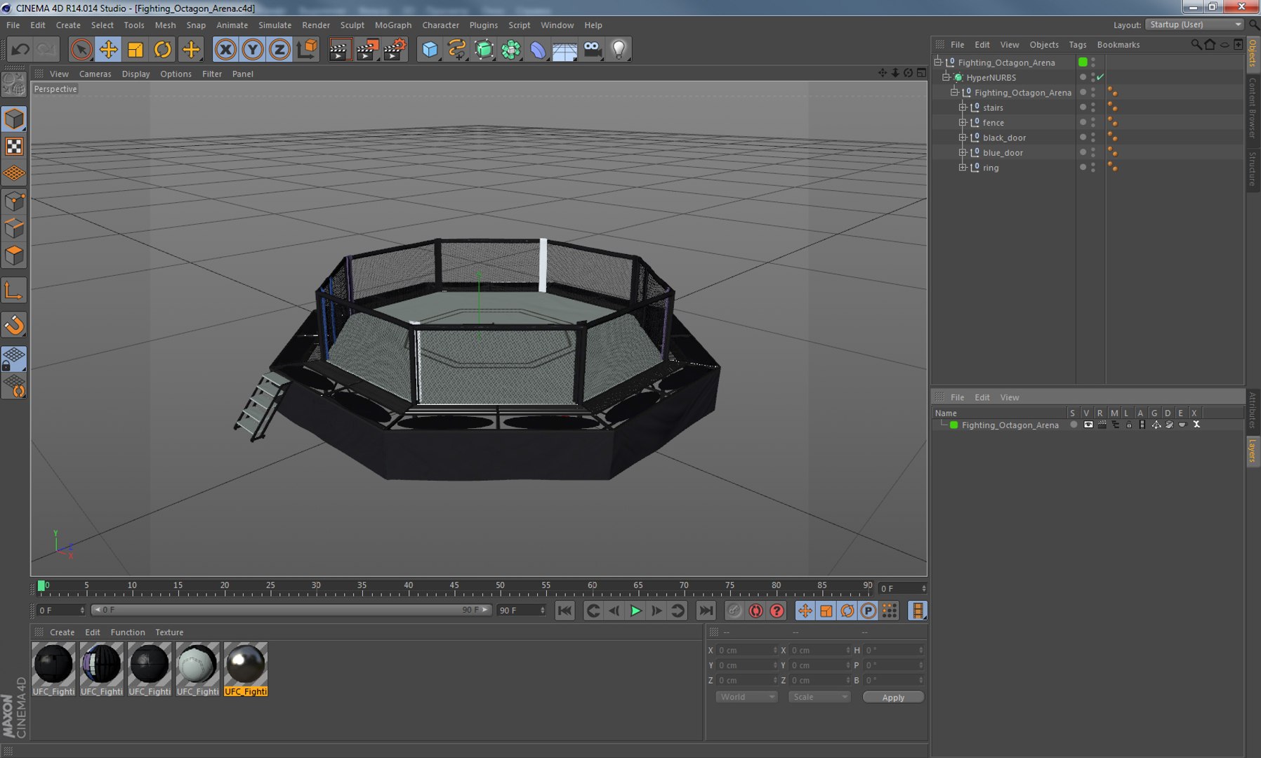 Fighting Octagon Arena 3D Model - TurboSquid 1255545