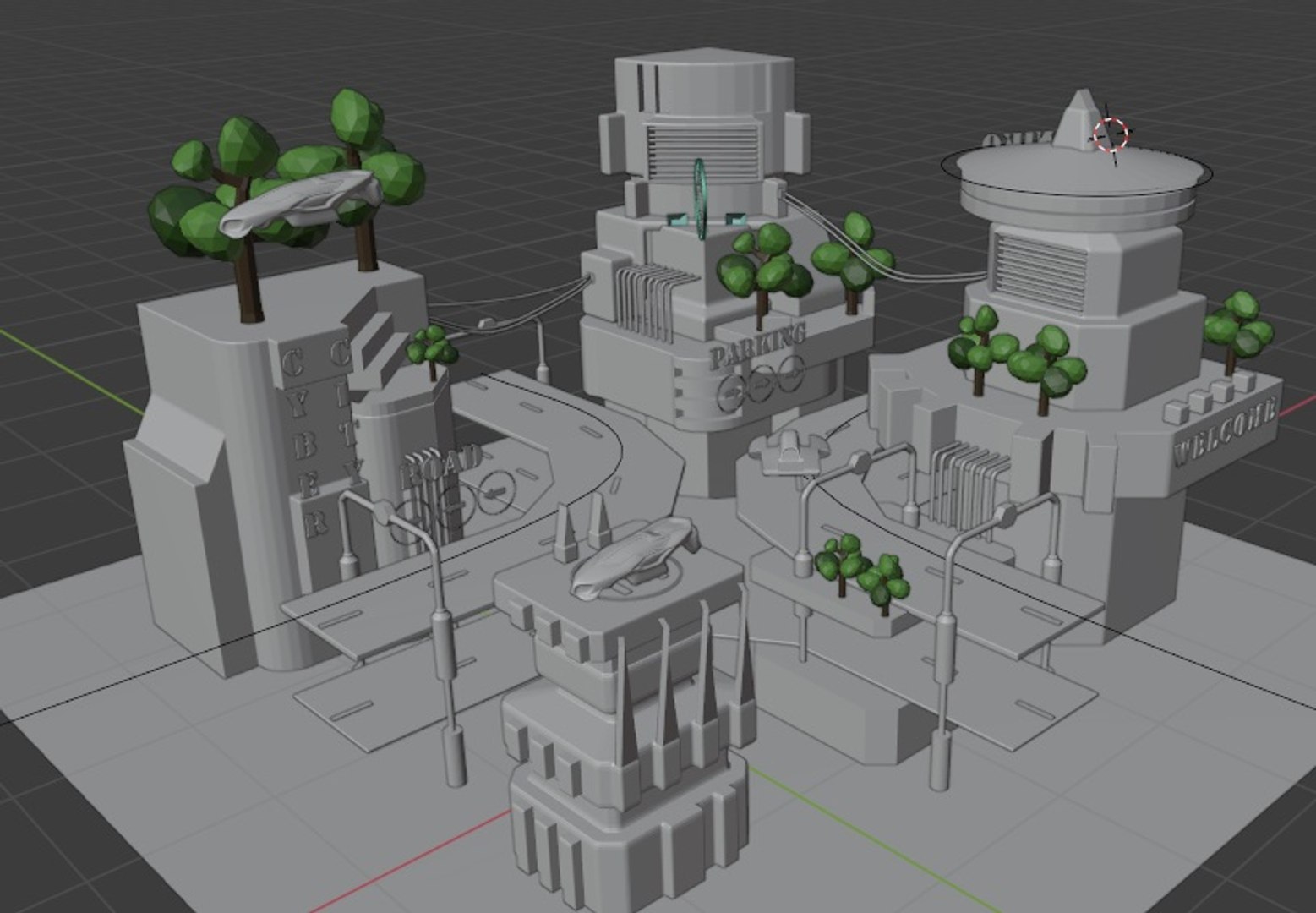 City Of The Future 3D Model - TurboSquid 2183081