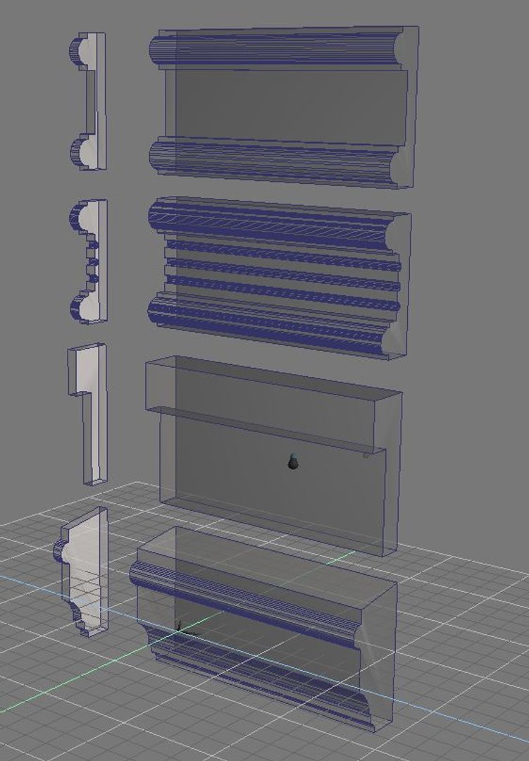 Interior Trims Package 3d Obj