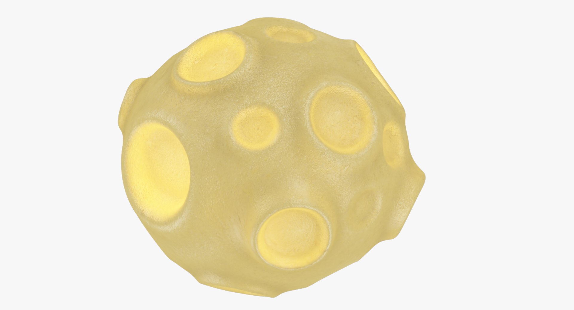 cartoon moon 3d model