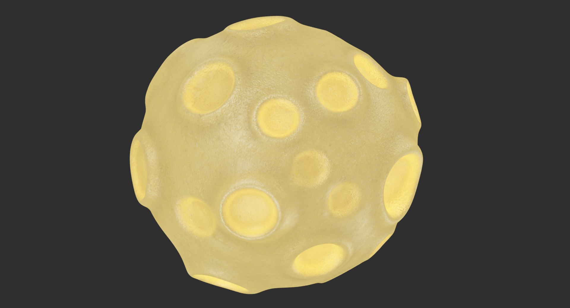 cartoon moon 3d model