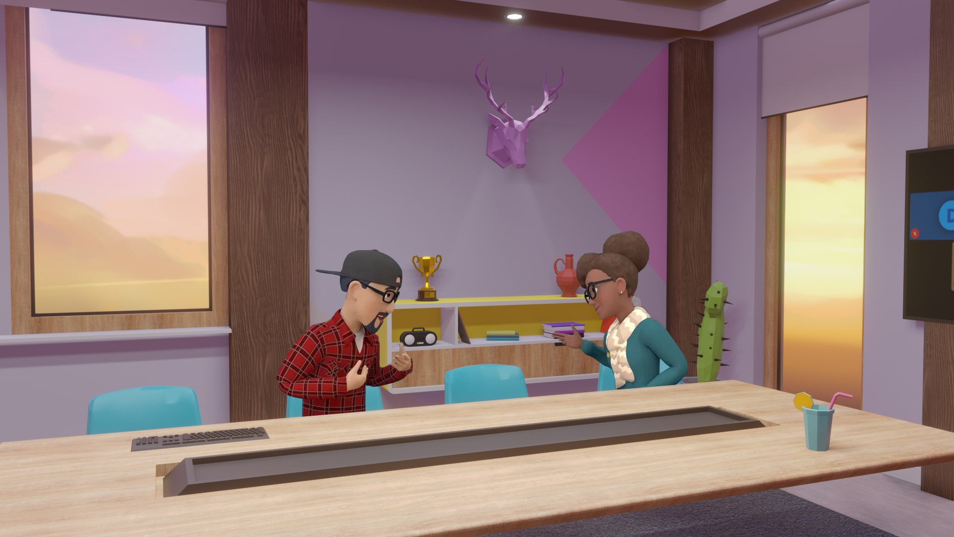 Metaverse Workroom Model - TurboSquid 1873954