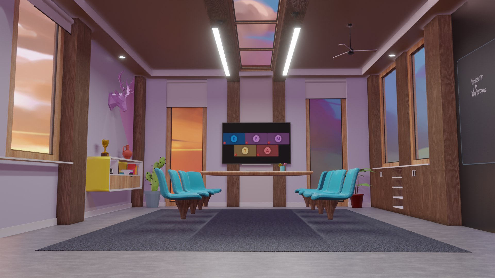 Metaverse Workroom Model - TurboSquid 1873954