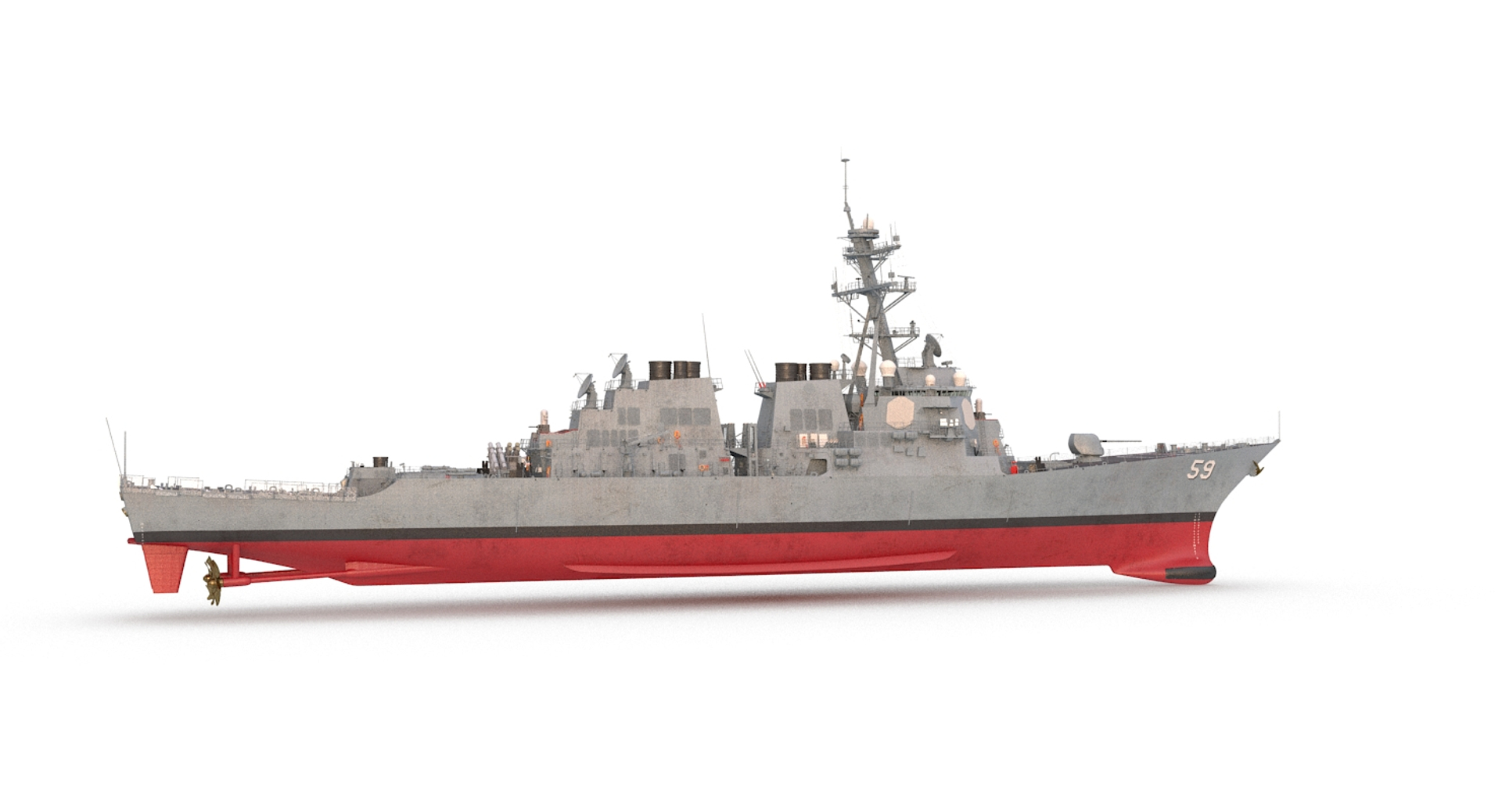 3D Uss Russel Ddg Model - TurboSquid 1424402