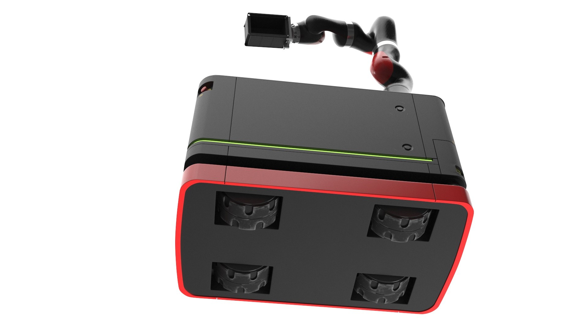 Mobile Robot Hand With Special Box Rigged For Cinema 4D 3D Model ...
