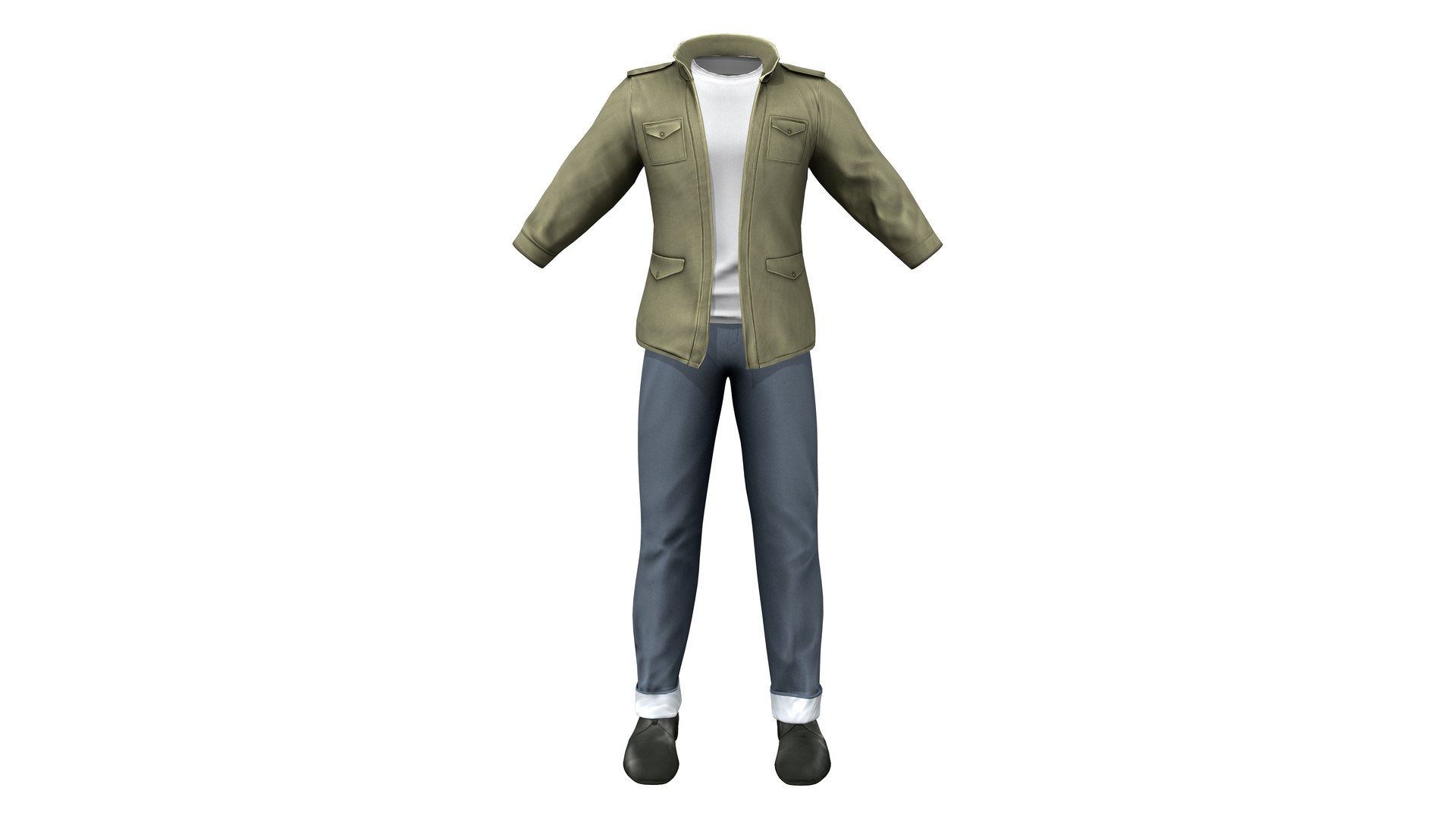 Men Casual Outfit Model - TurboSquid 1962197