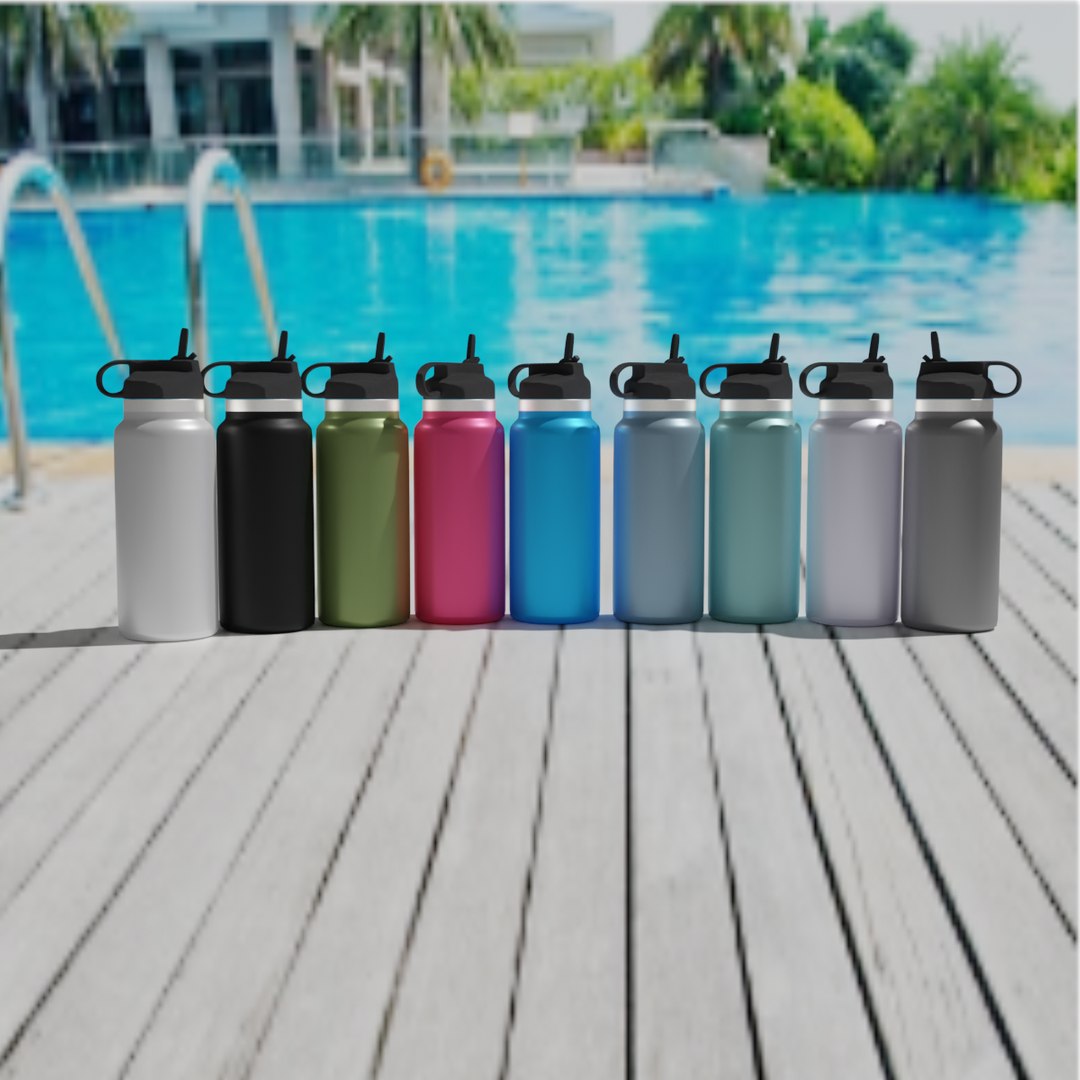 3D Water Flask - TurboSquid 1968226