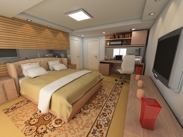 bedroom 3d max