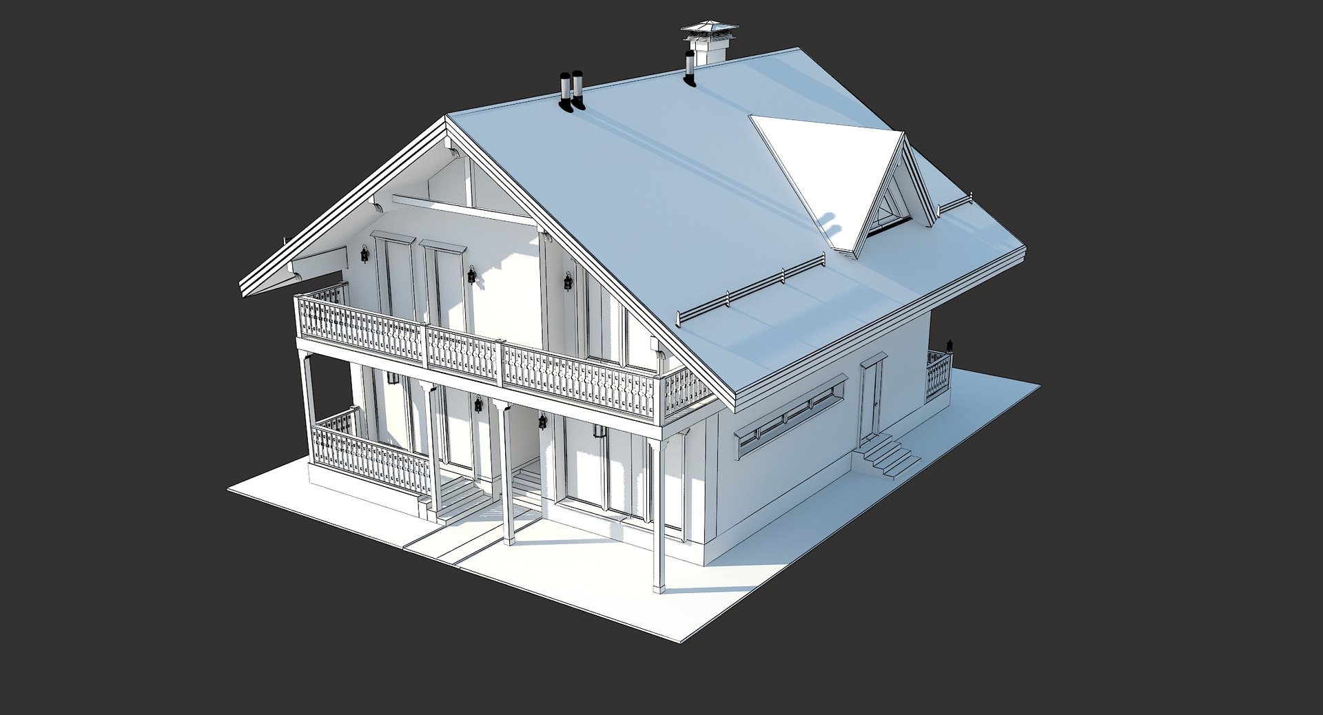 Shale House 3D Model - TurboSquid 1165766
