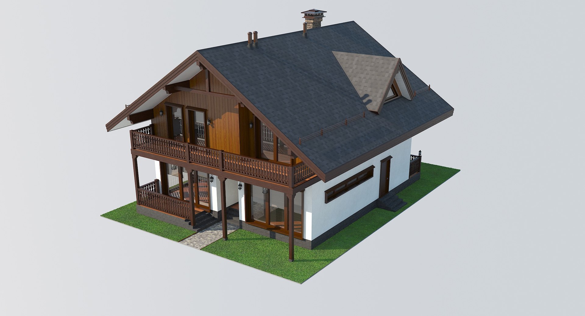 Shale House 3D Model - TurboSquid 1165766