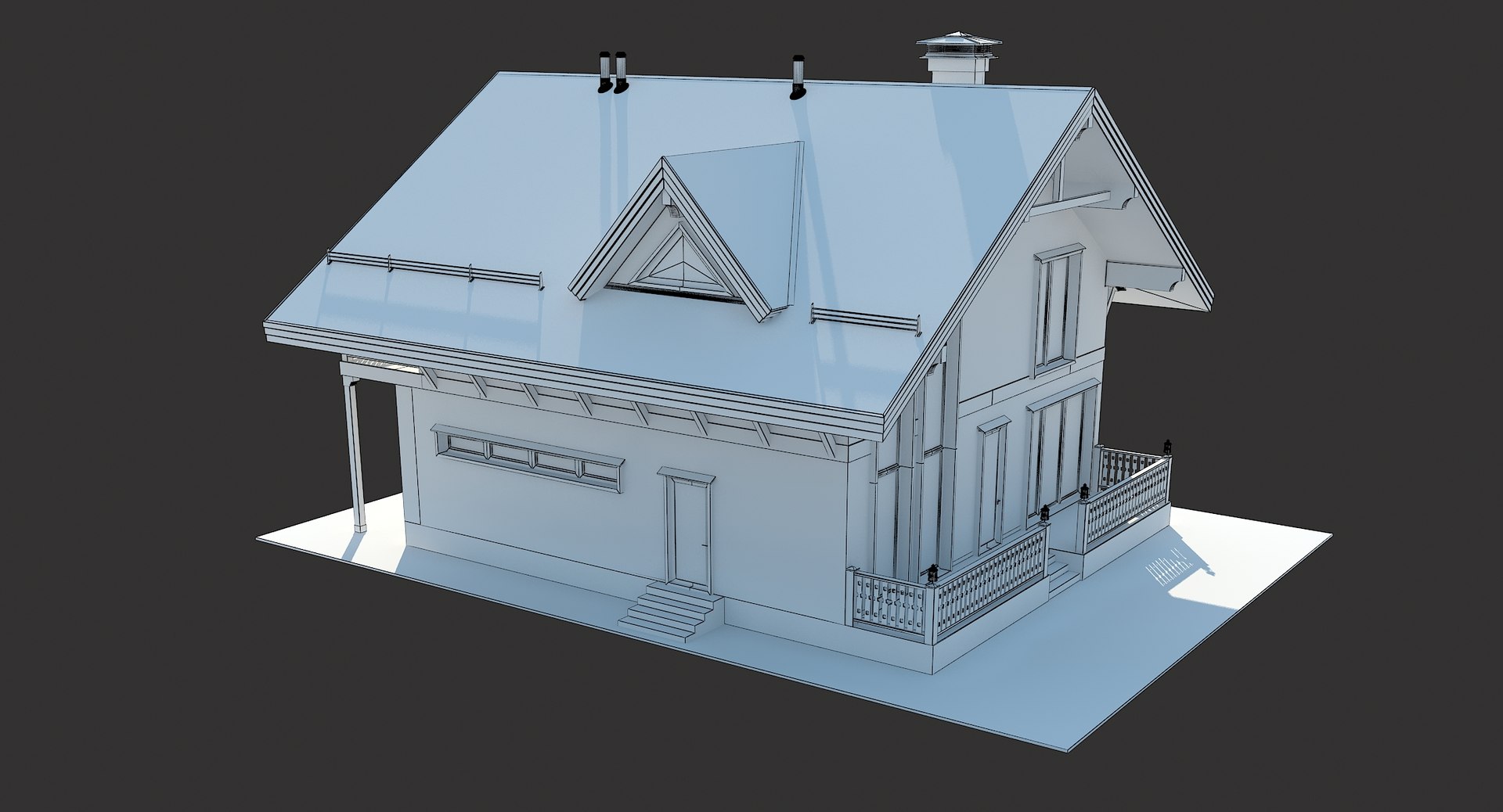 Shale House 3D Model - TurboSquid 1165766