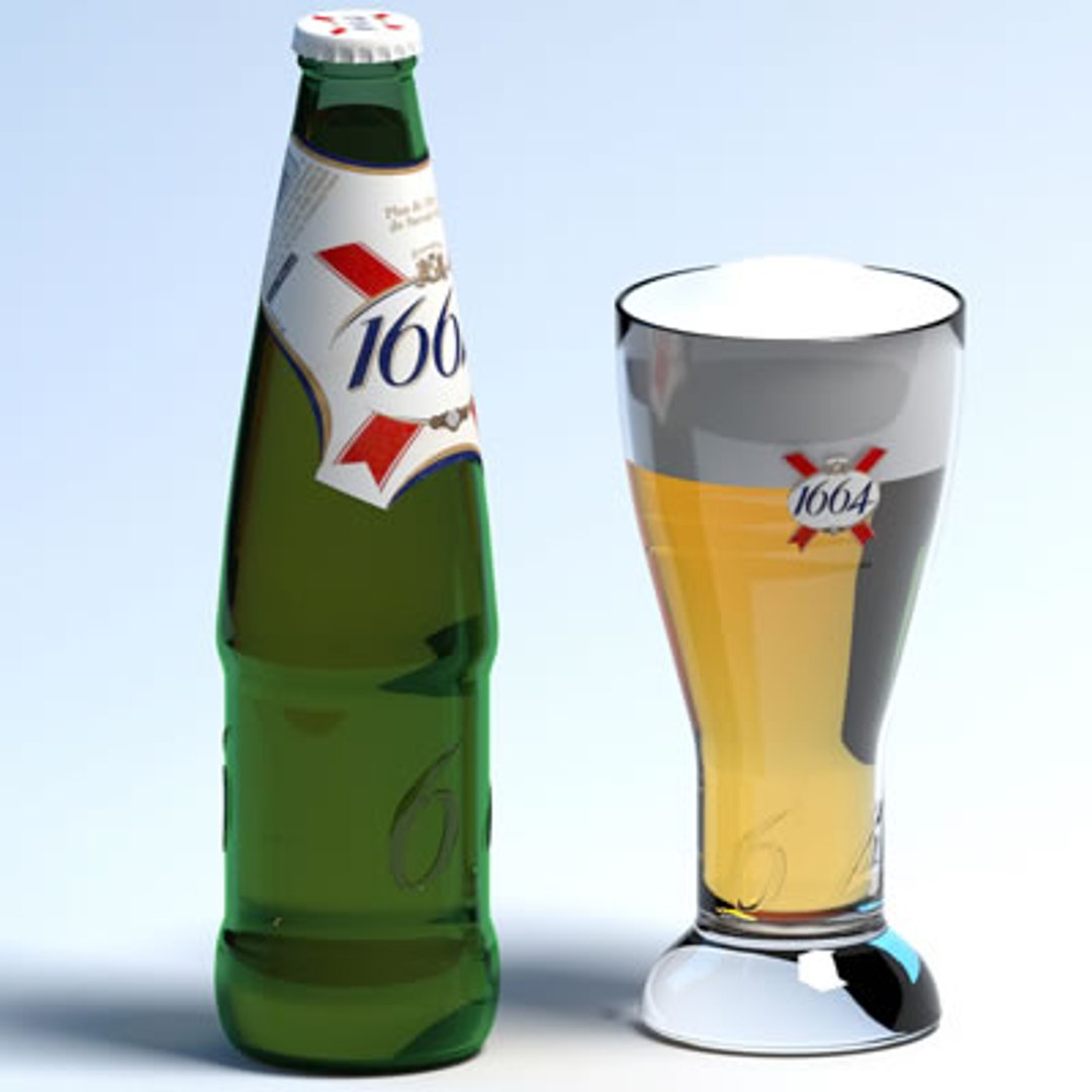 3d 1664 Beer Glass