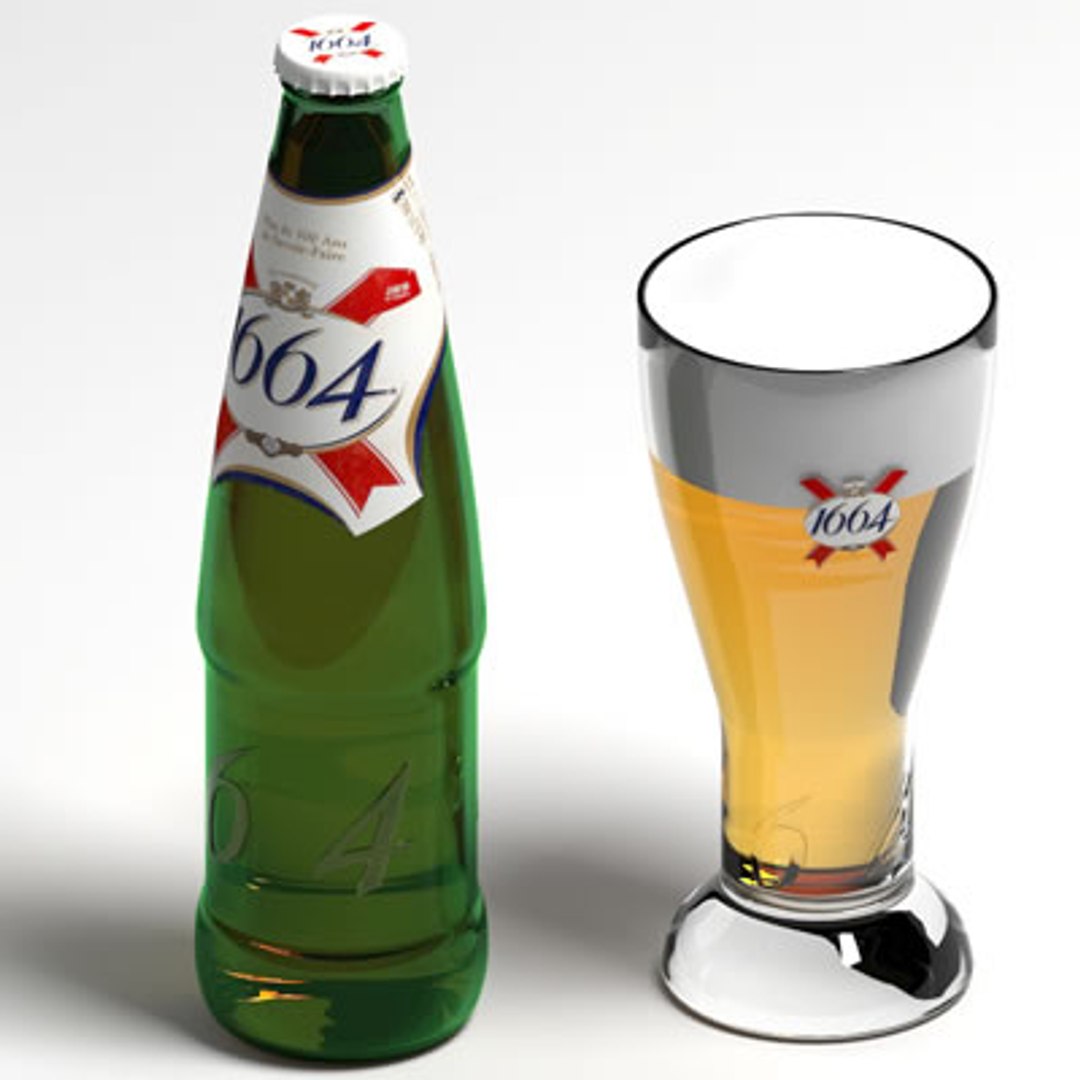 3d 1664 Beer Glass